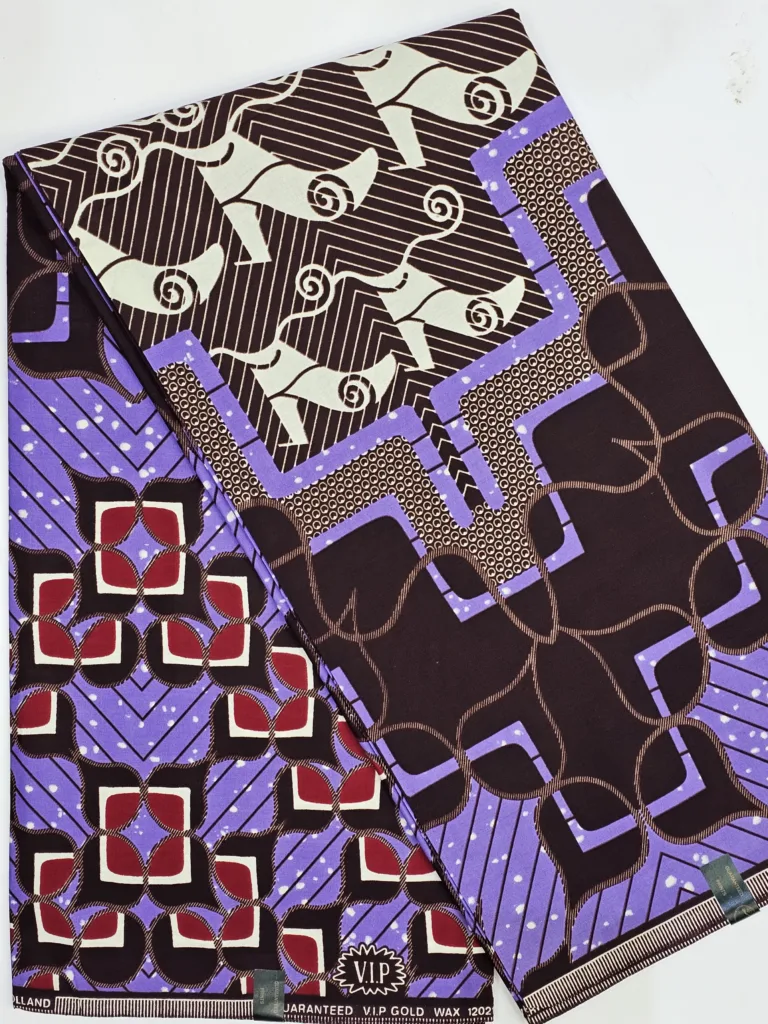 VIP-GOLD REAL BLOCK Wax Print / Ankara Wax Print / VIP-0054 - Afrodesigns